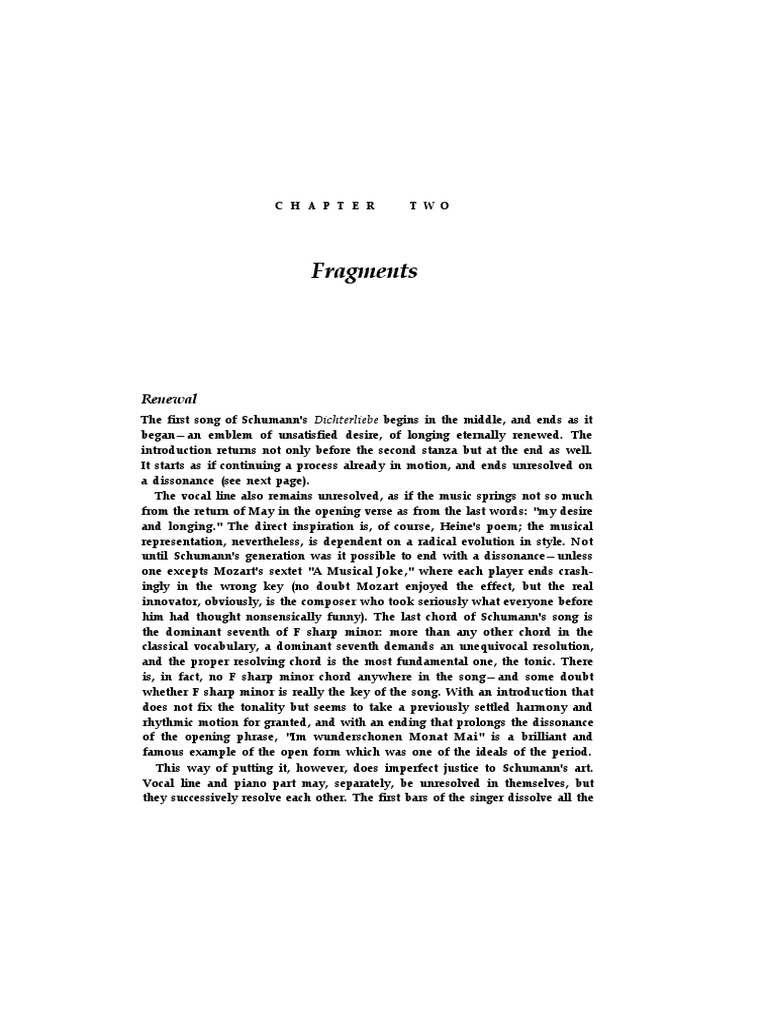 Rosen Fragments | PDF | Harmony | Chord (Music)