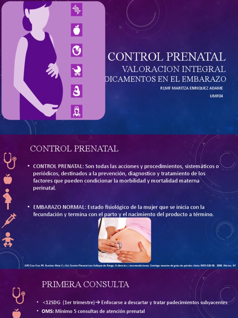 Control Prenatal y Riesgos en Embarazo | PDF | Vitamina a | El embarazo