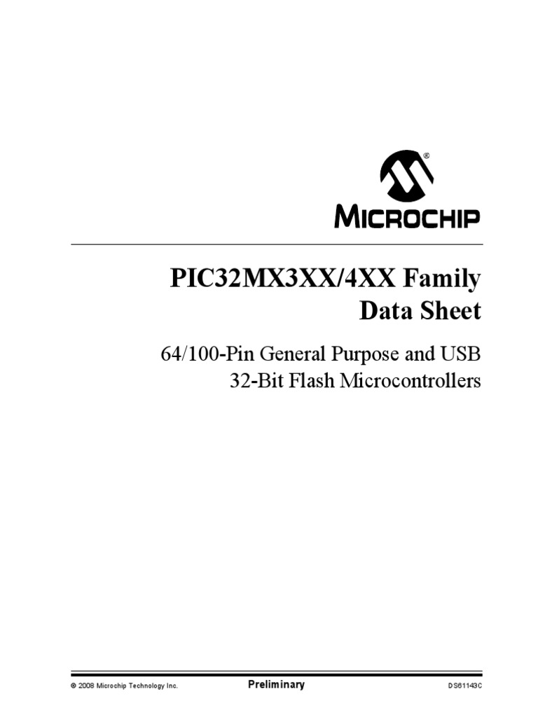 PIC32MX3XX4XX Family Data Sheet | PDF | Microcontroller | Integrated Circuit