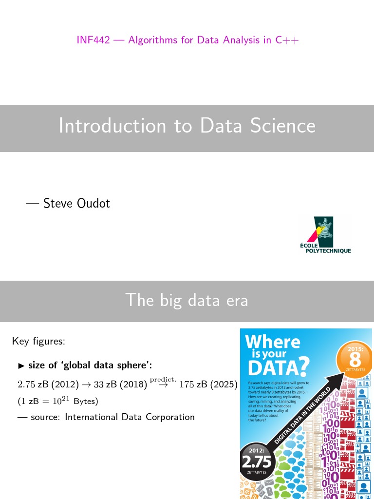 01a Data Science Introduction 1 | PDF | Computational Neuroscience | Computer Science