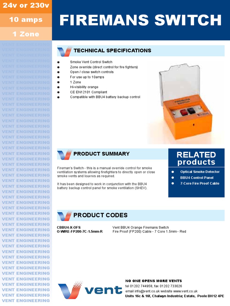 Fireman's Override Switch Overview | PDF | Firefighter | Emergency Services