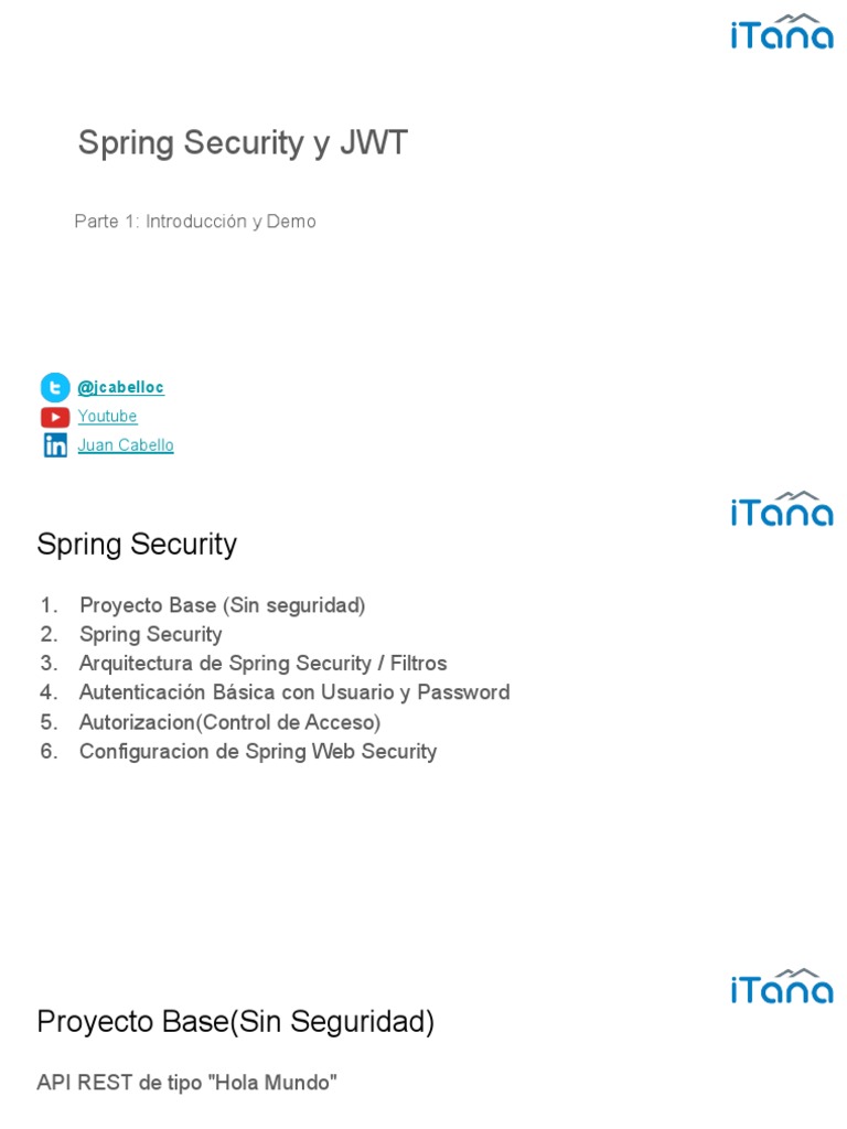 Spring Security - Intro y Demo | PDF Spring Security - Intro y Demo | PDF