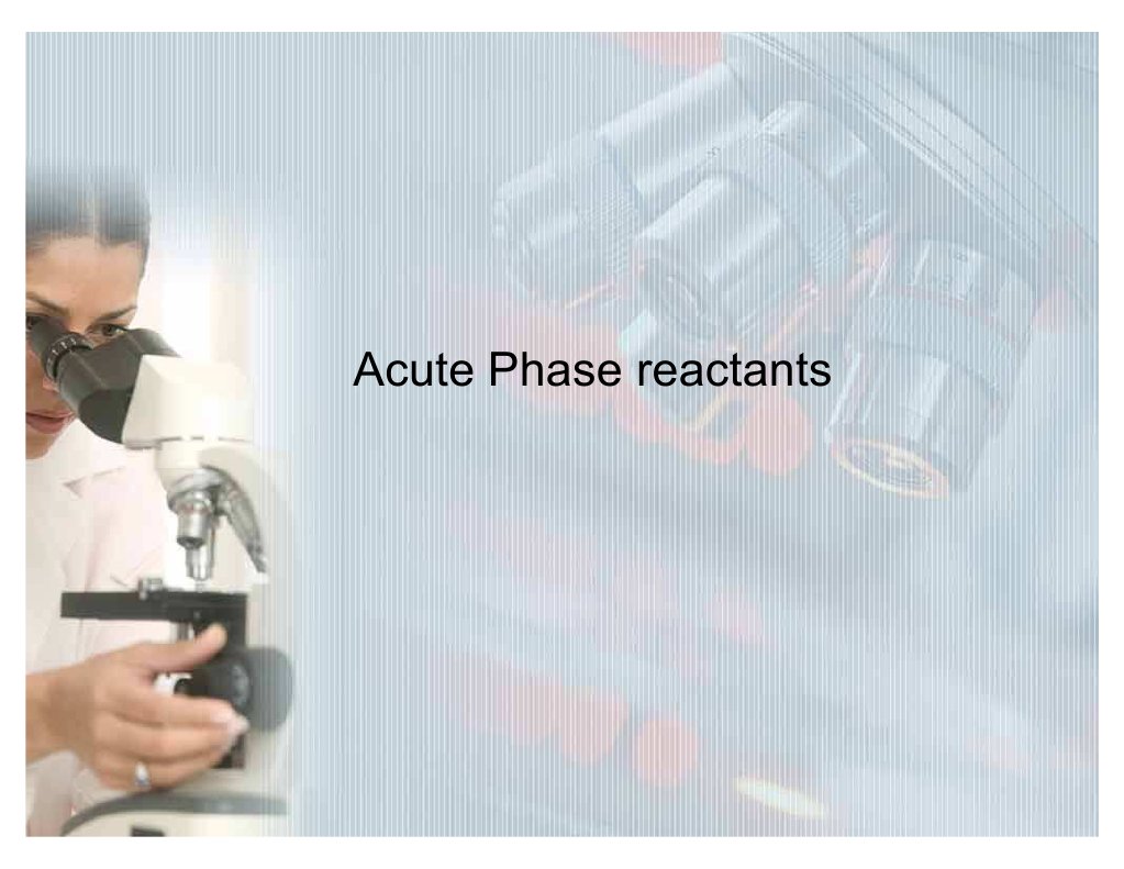 Acute Phase Reactants | PDF