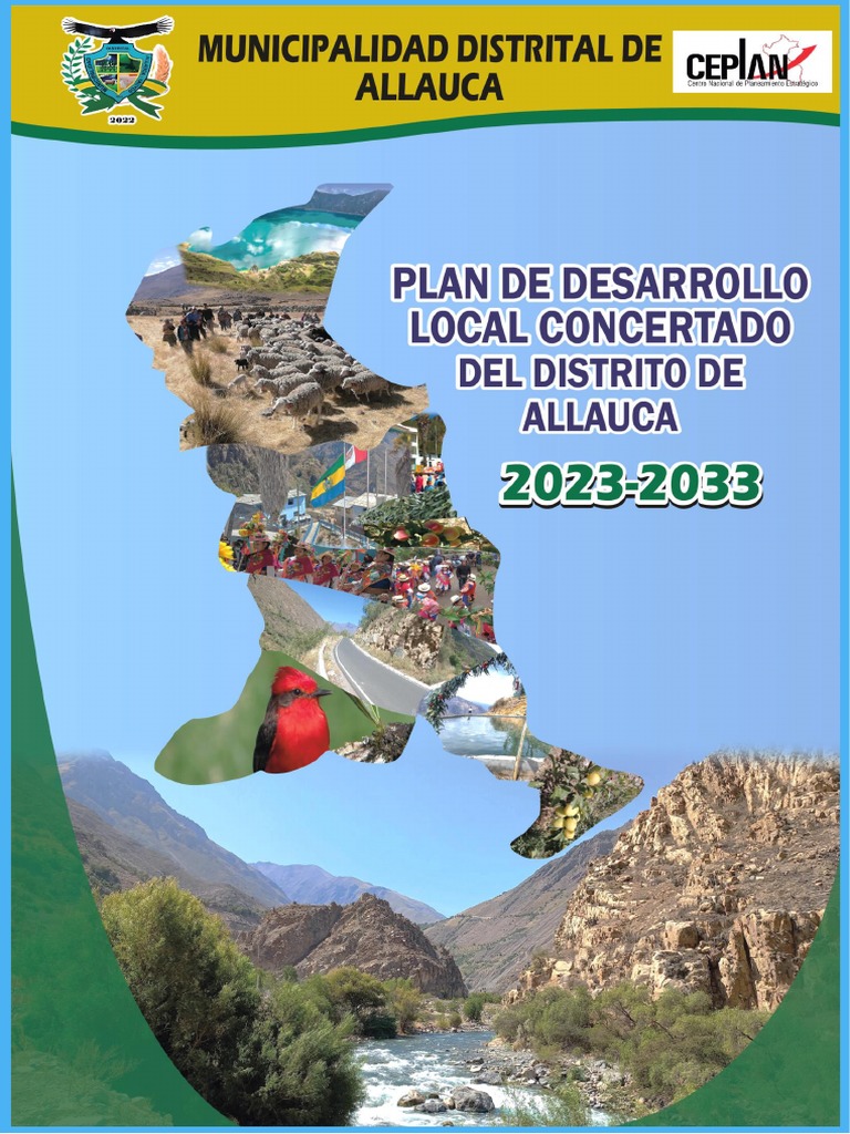 PDLC Allauca 2023 2033 Ok | PDF | Mapa | Perú