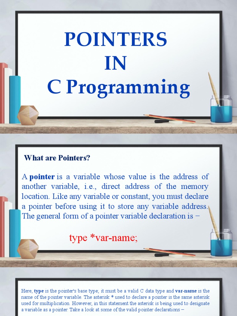 C - Pointers | PDF | Pointer (Computer Programming) | Array Data Structure C - Pointers | PDF | Pointer (Computer Programming) | Array Data Structure