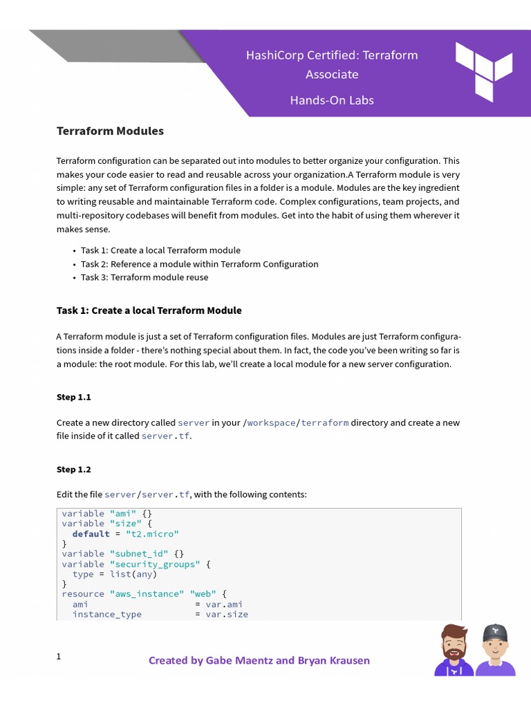 5-Terraform Modules | PDF | Web Server | Internet & Web
