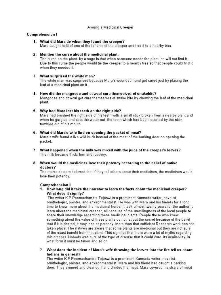 Around A Medicinal Creeper | PDF