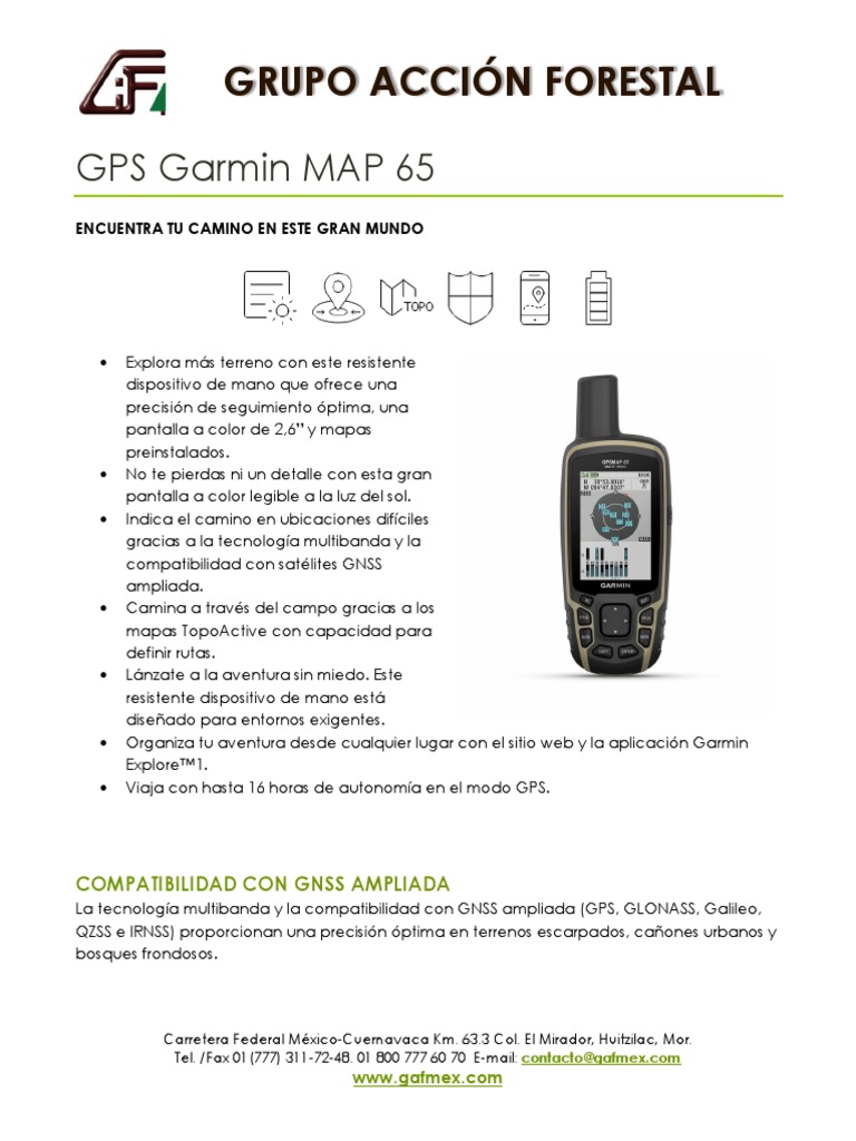 GPS Garmin 65 | PDF | Sistema de Posicionamiento Global | Informática