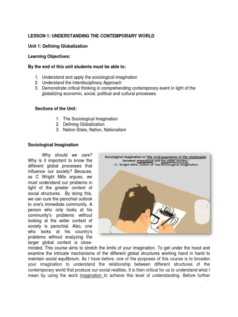 LESSON 1 Understanding The Contemporary World | PDF | World Systems ...
