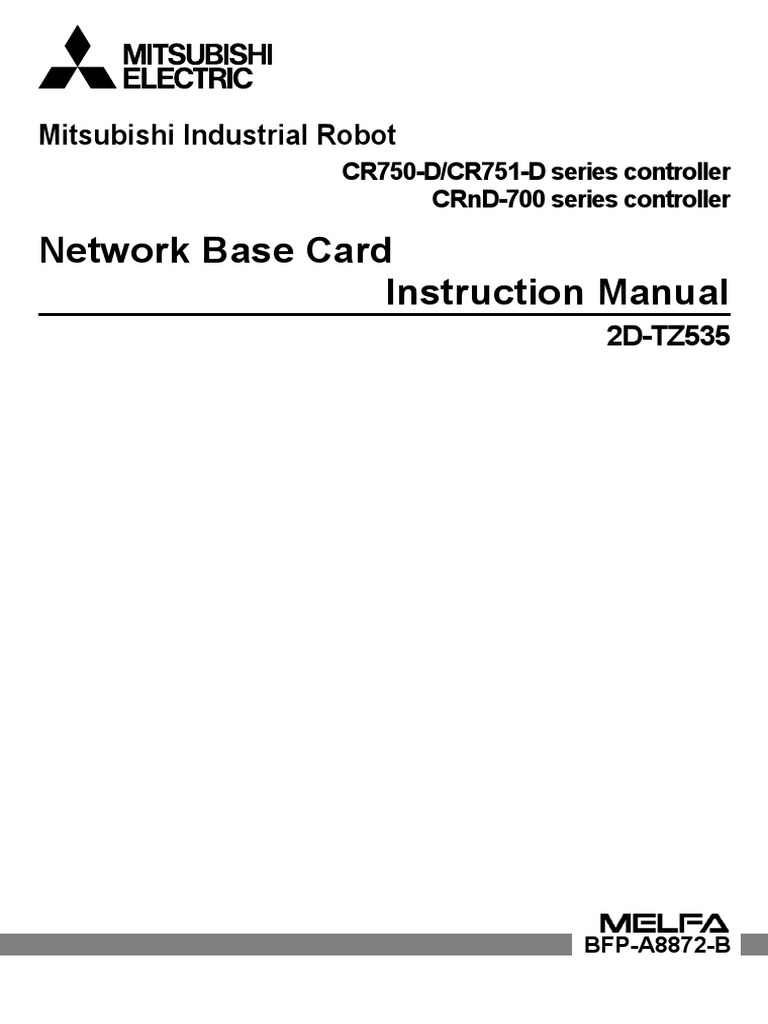 2D-TZ535 - Instruction Manual (Anybus Network Base Card) BFP-A8872-B ... 2D-TZ535 - Instruction Manual (Anybus Network Base Card) BFP-A8872-B ...