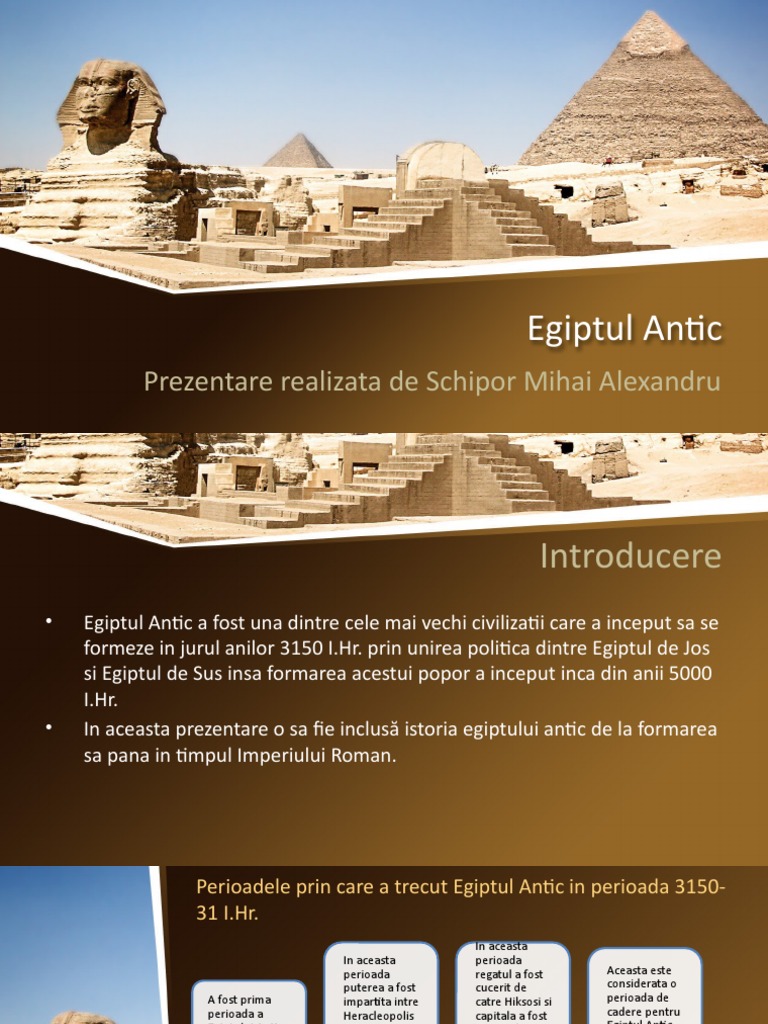 Proiect Istorie Egiptul Antic | PDF