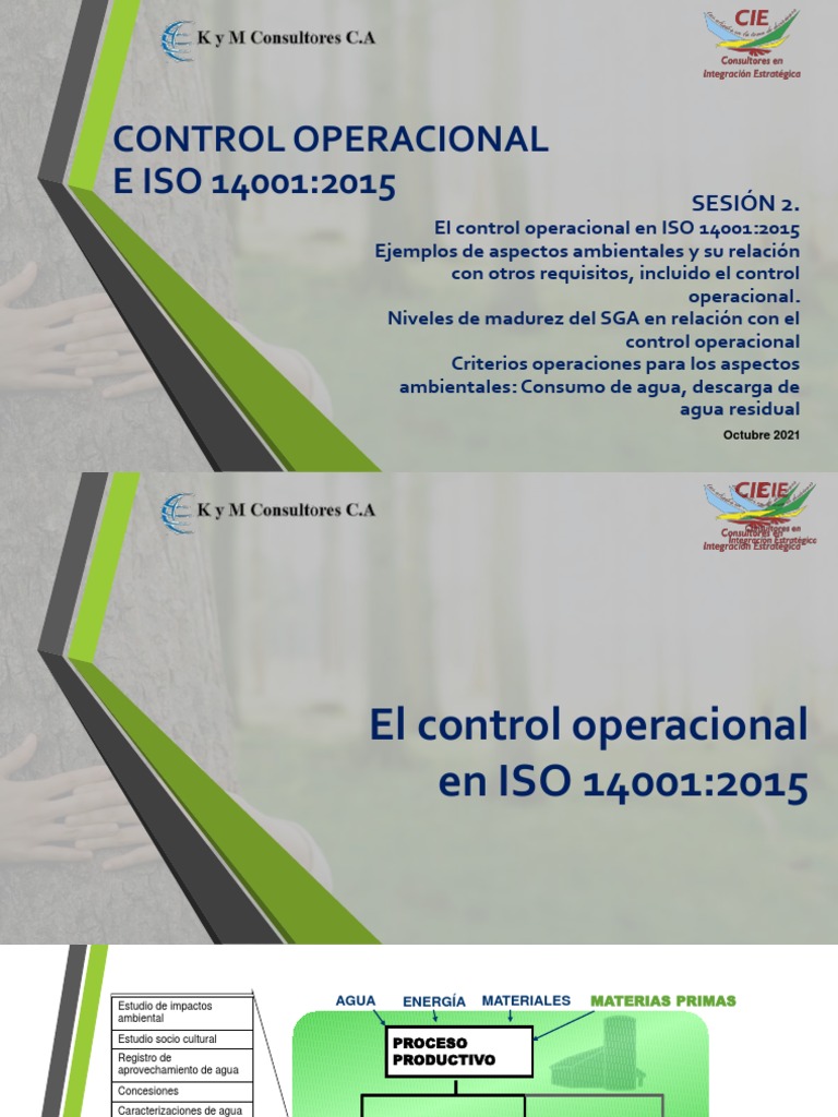 Presentacion Control Operacional en ISO 14001 | PDF | Aguas residuales ...
