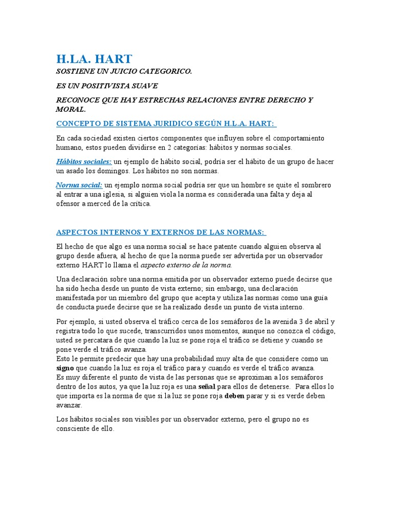 H.L.A. Hart | PDF | Comportamiento | Moralidad