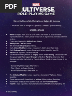 Marvel Multiverse Character Sheet - Fillable | PDF | Spider Man ...