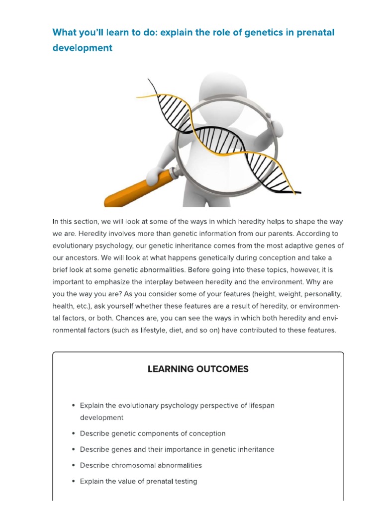 Genetic Foundations of Development | PDF