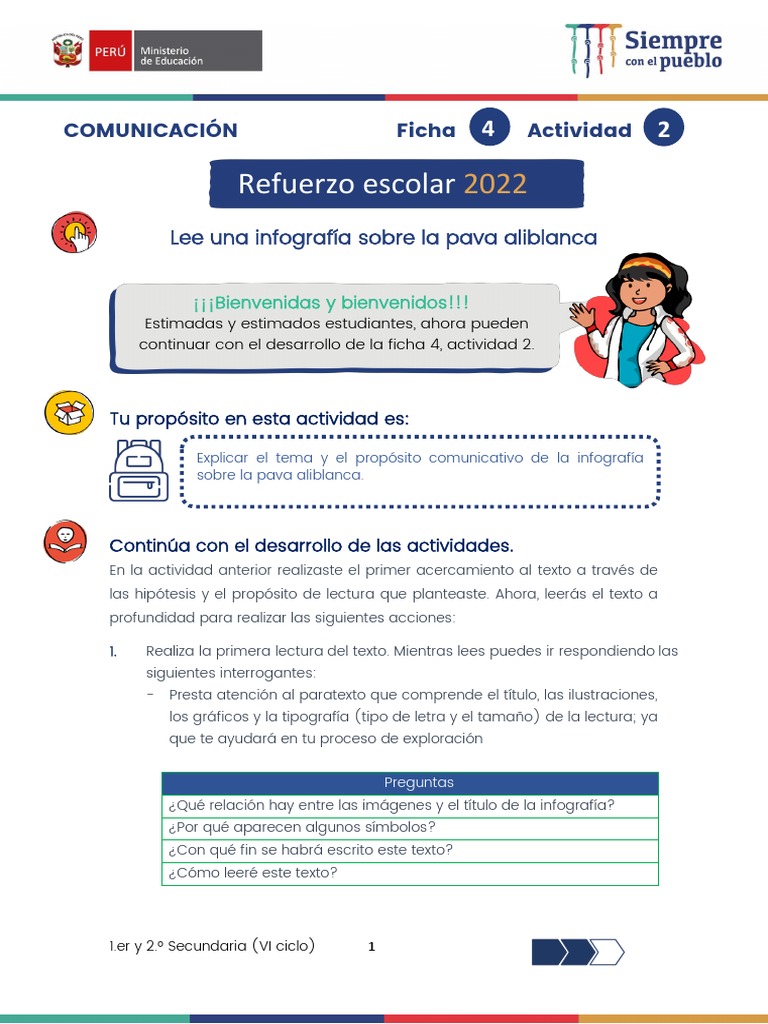 Ficha 4 Act 2 Vi Comunicacion 2do. | PDF | Aprendizaje | Ciencia cognitiva