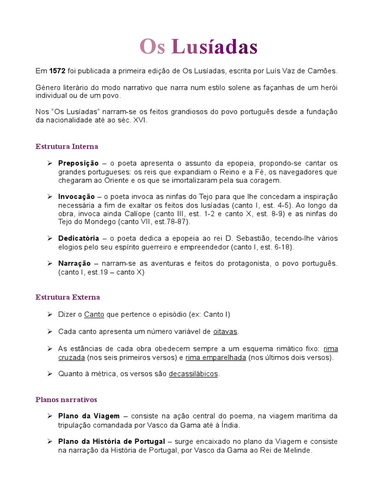 Os Lusiadas | PDF
