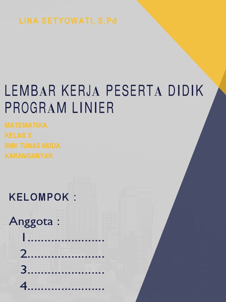 LKS Program Linear | PDF