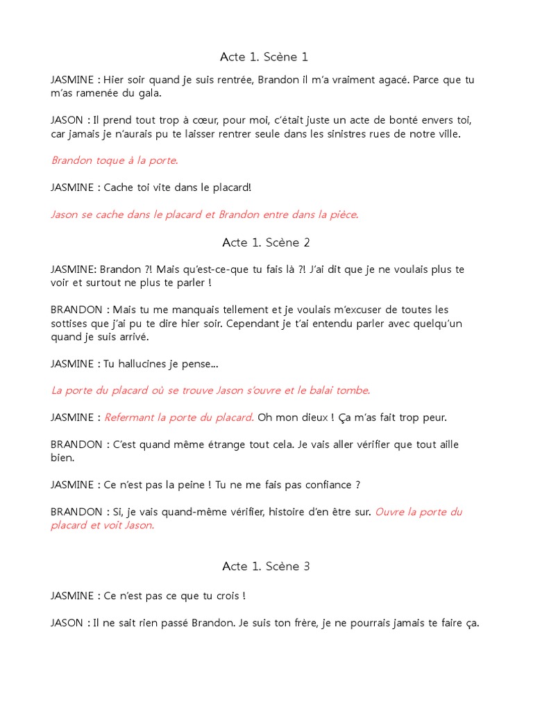 Pièce de Théatre | PDF