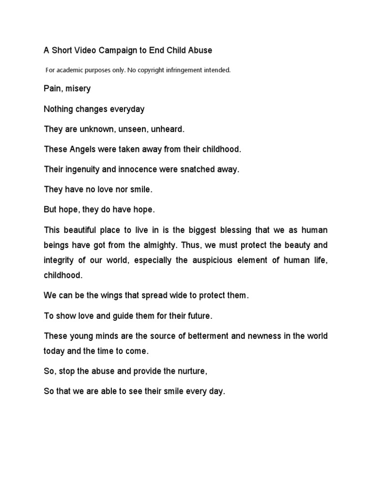 Advocacy Script | PDF