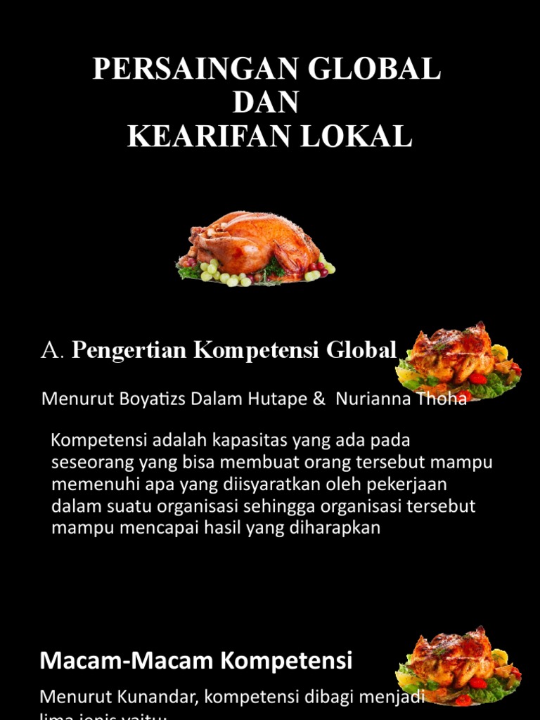 Persaingan Global Dan Kearifan Lokal | PDF
