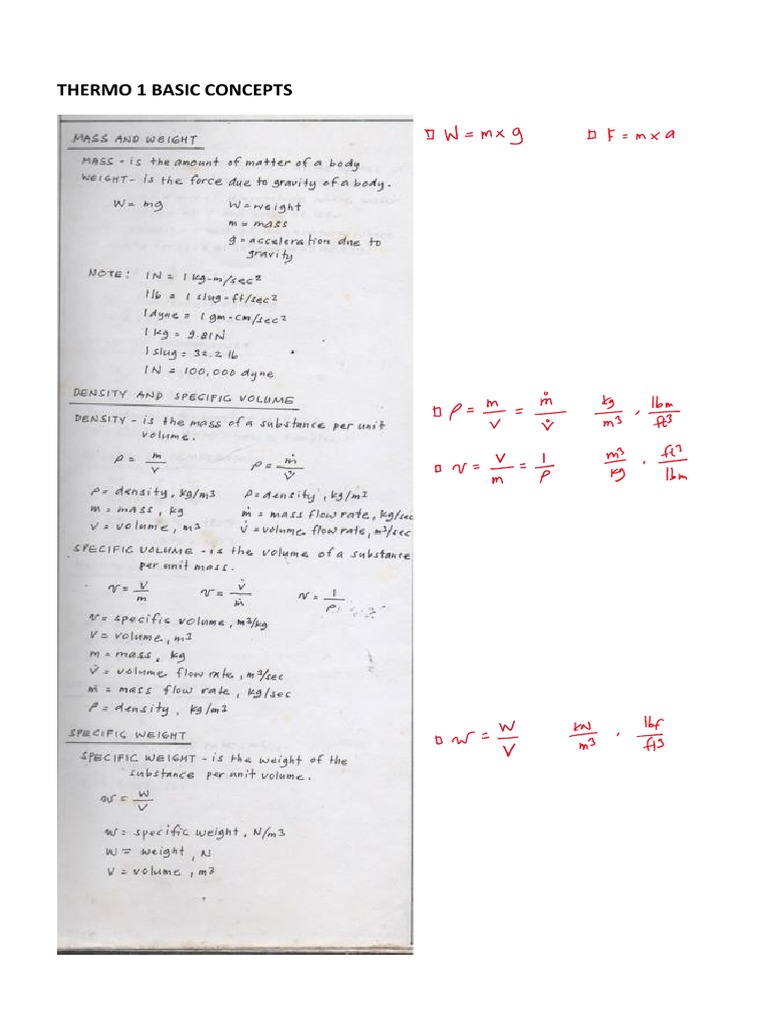 Thermo 1 Basic Concepts 2022 W Solutions | PDF | Temperature | Pressure