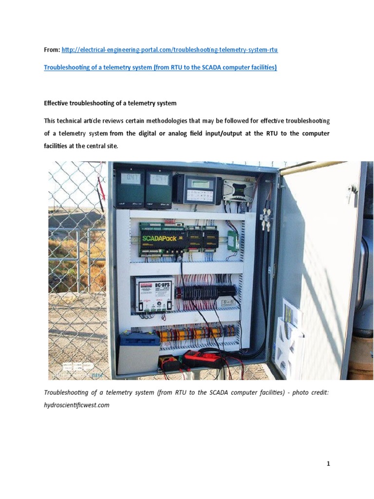 Telemetry Panel Troubleshooting Guide | PDF | Radio | Troubleshooting