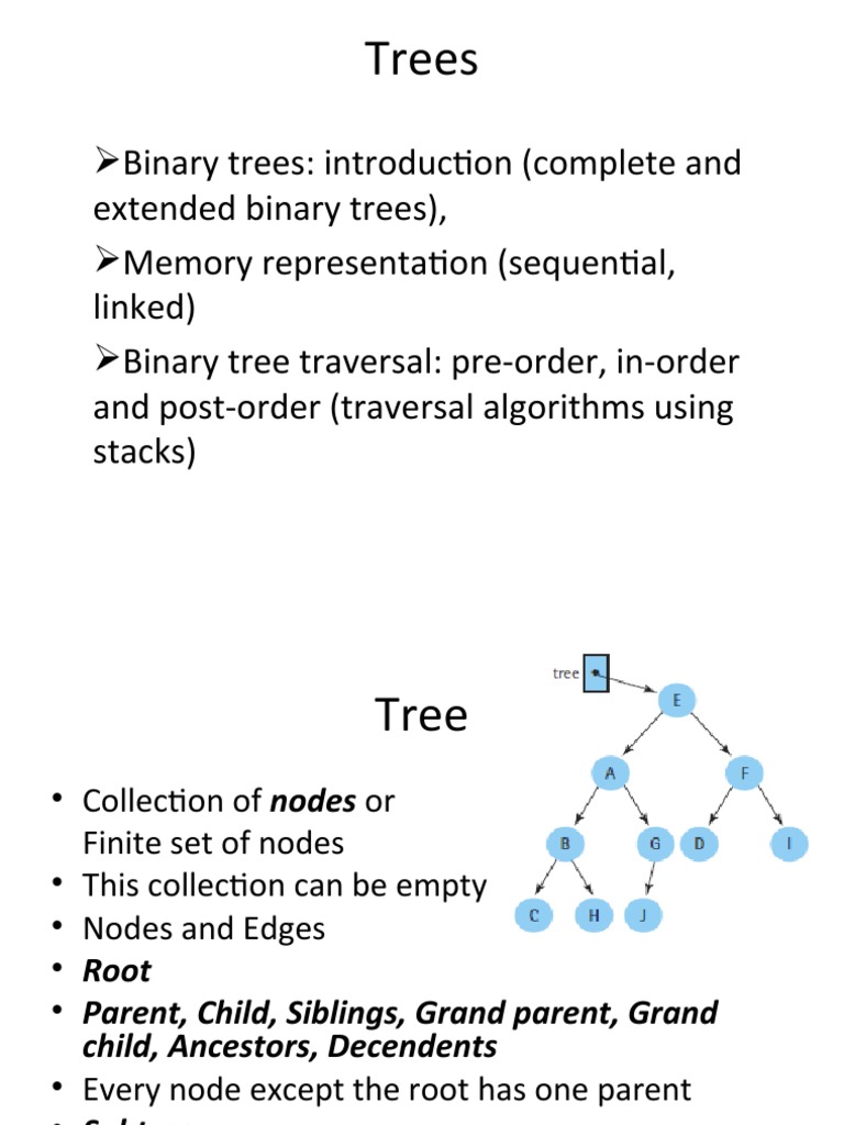 Lec 6 Trees Pdf Data Management Algorithms And Data Structures 