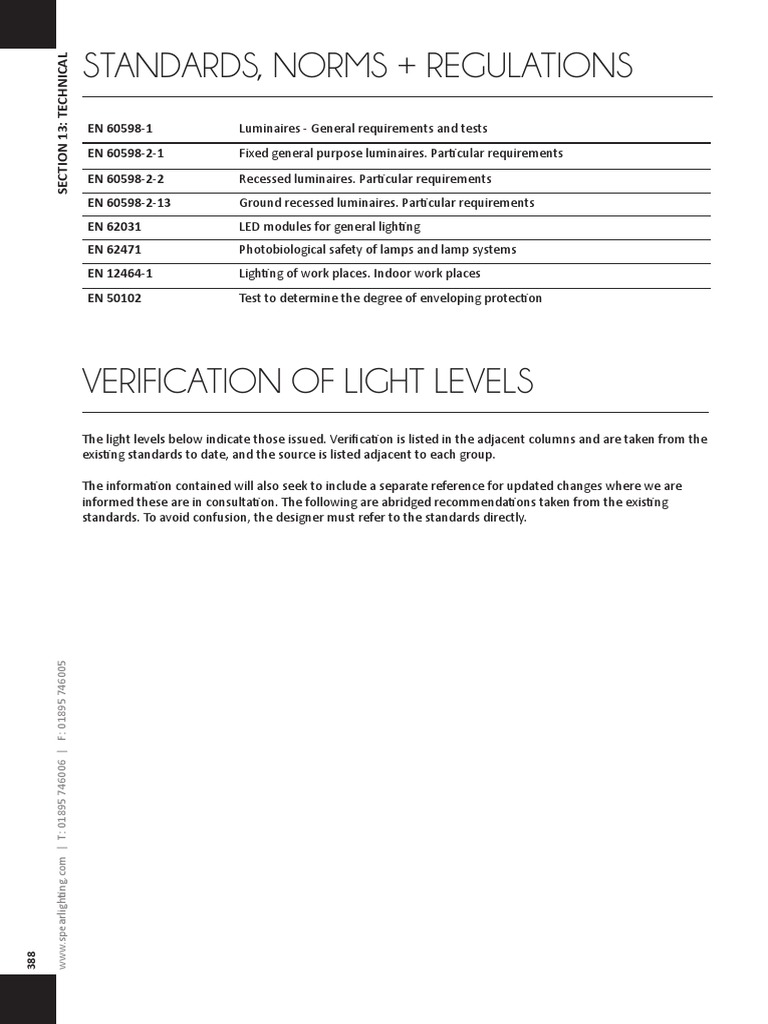 Educational Lighting Standards Guide | PDF | Lighting | Interior Design