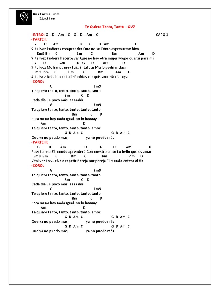 Te Quiero Tanto Tanto | PDF