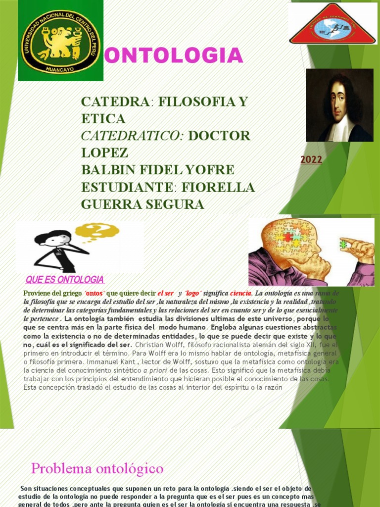 ONTOLOGIA | PDF | Ontología | Metafísica