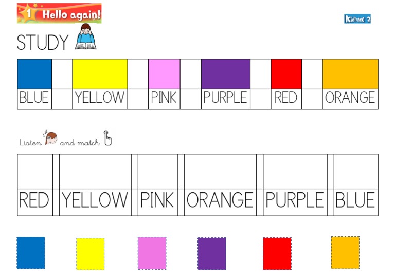 2º Colours Unit 1 | PDF