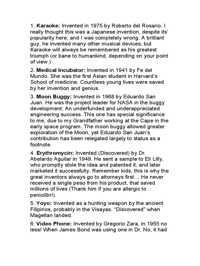 Filipino Inventors | PDF