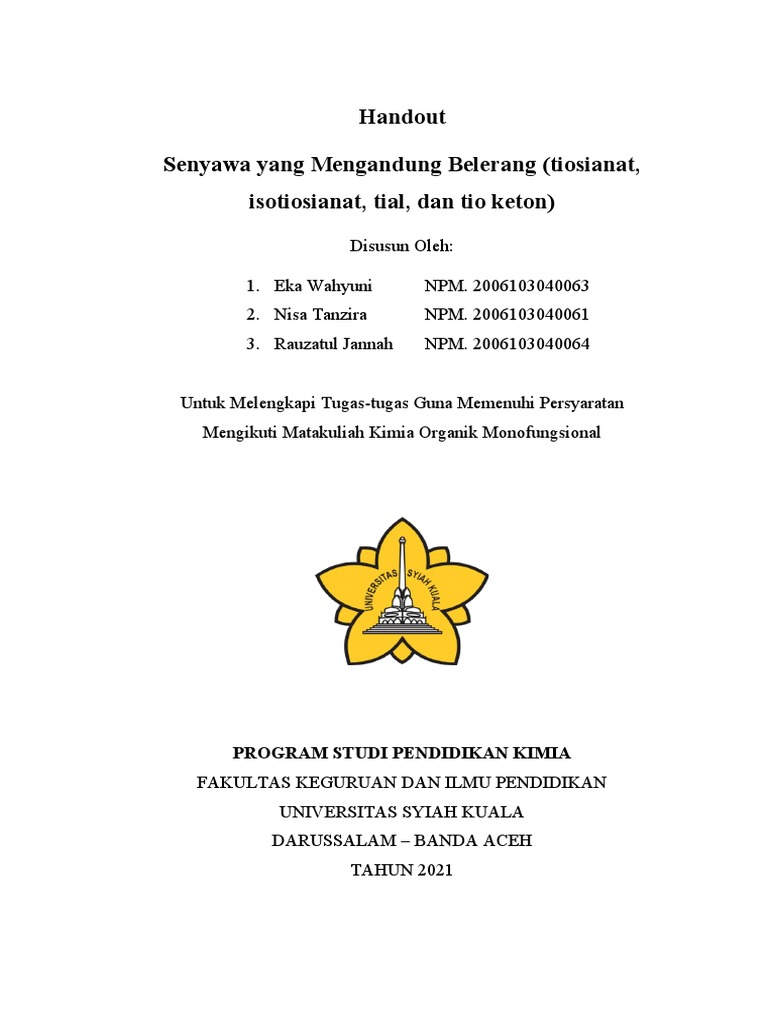 Handout Kelompok 7 - Unit 01 | PDF | Sains & Matematika