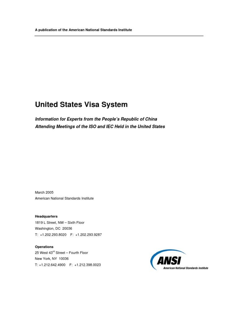 Visa Guidance for Chinese Experts in the U.S. | PDF | Travel Visa ...
