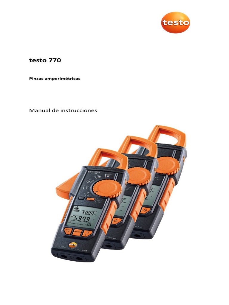 Testo 770 Manual de Instrucciones | Descargar gratis PDF | Energia ...