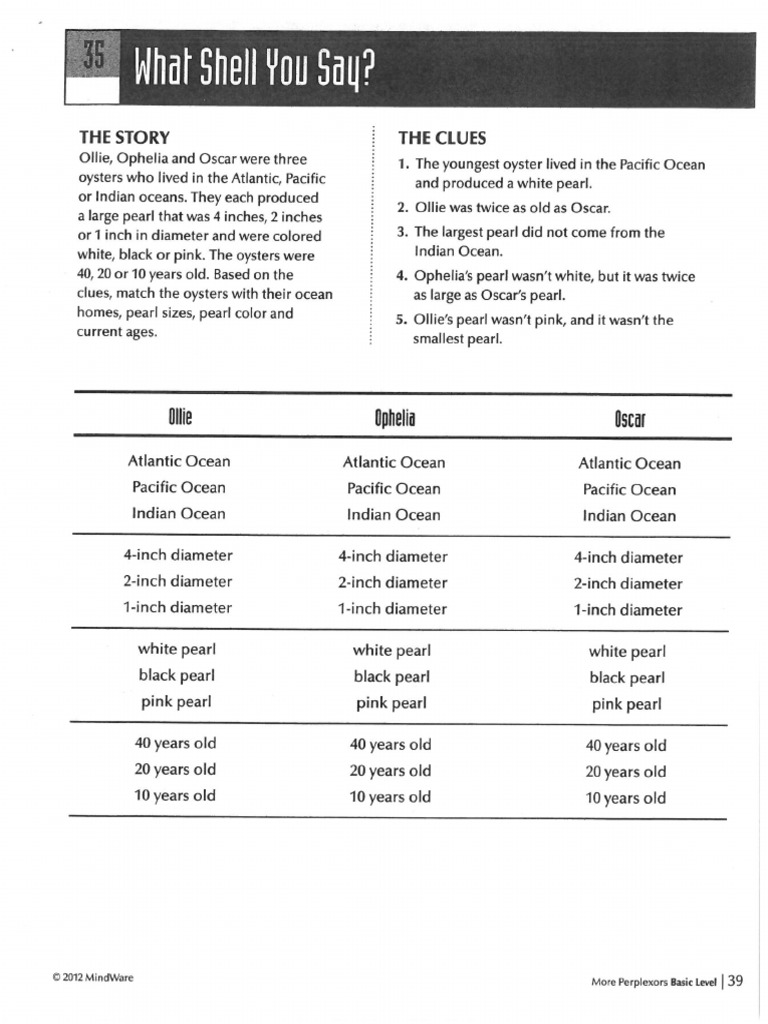 More Perplexors 35 | PDF