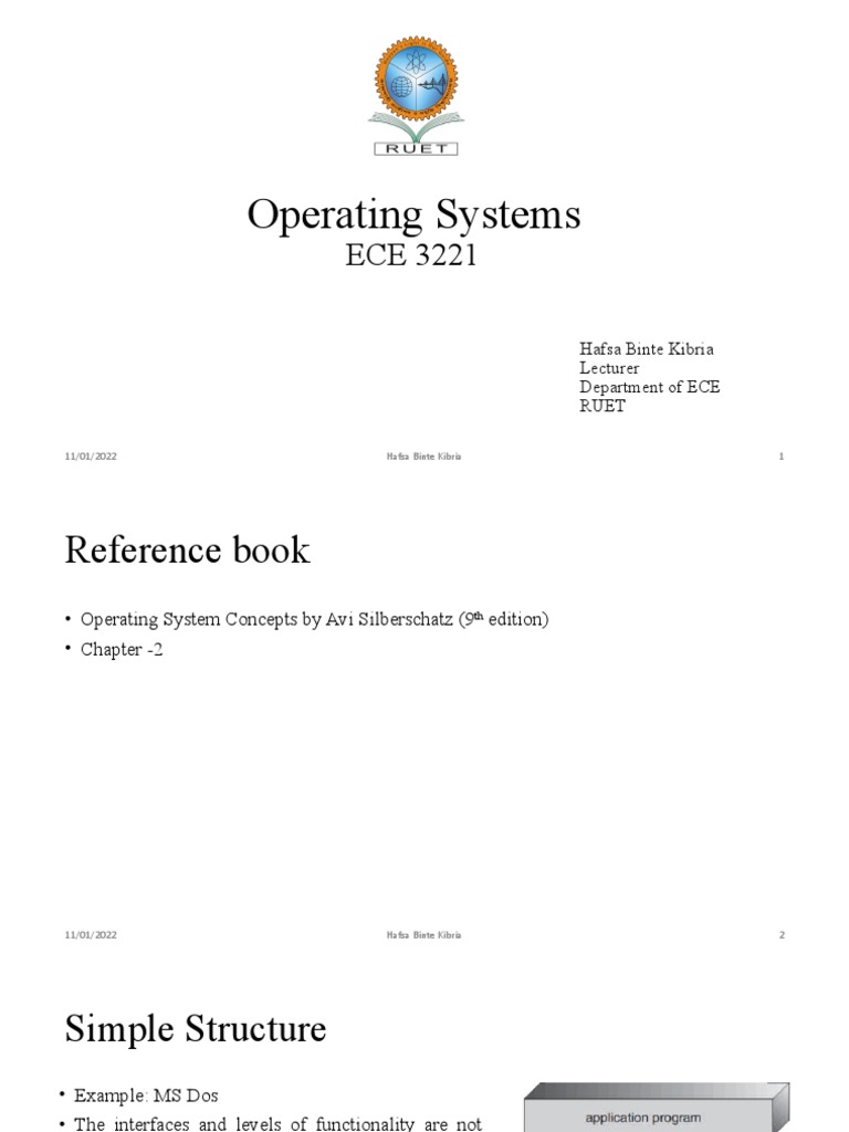 Lecture 2 Pdf Kernel Operating System Operating System