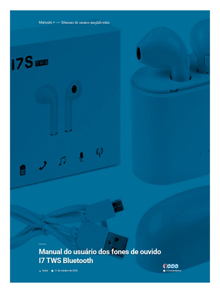 Manuals Plus PT Tws Manual Do Usu C3 A1rio de Fones de Ouvido Bluetooth ...