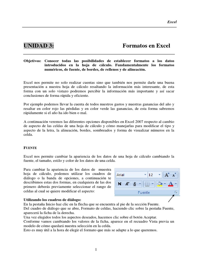 08 - T - E03 - Formatos | PDF | Hoja de cálculo | Microsoft Excel
