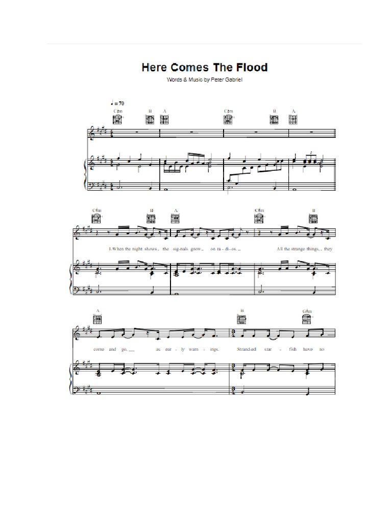 Here Comes The Flood | PDF