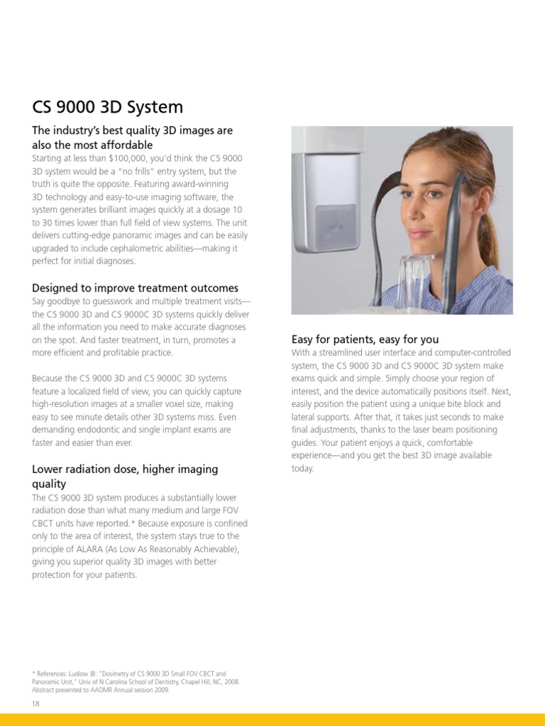 Carestream Kodak CS9000C 2D3D CBCT Ceph | PDF | Imaging | Optics
