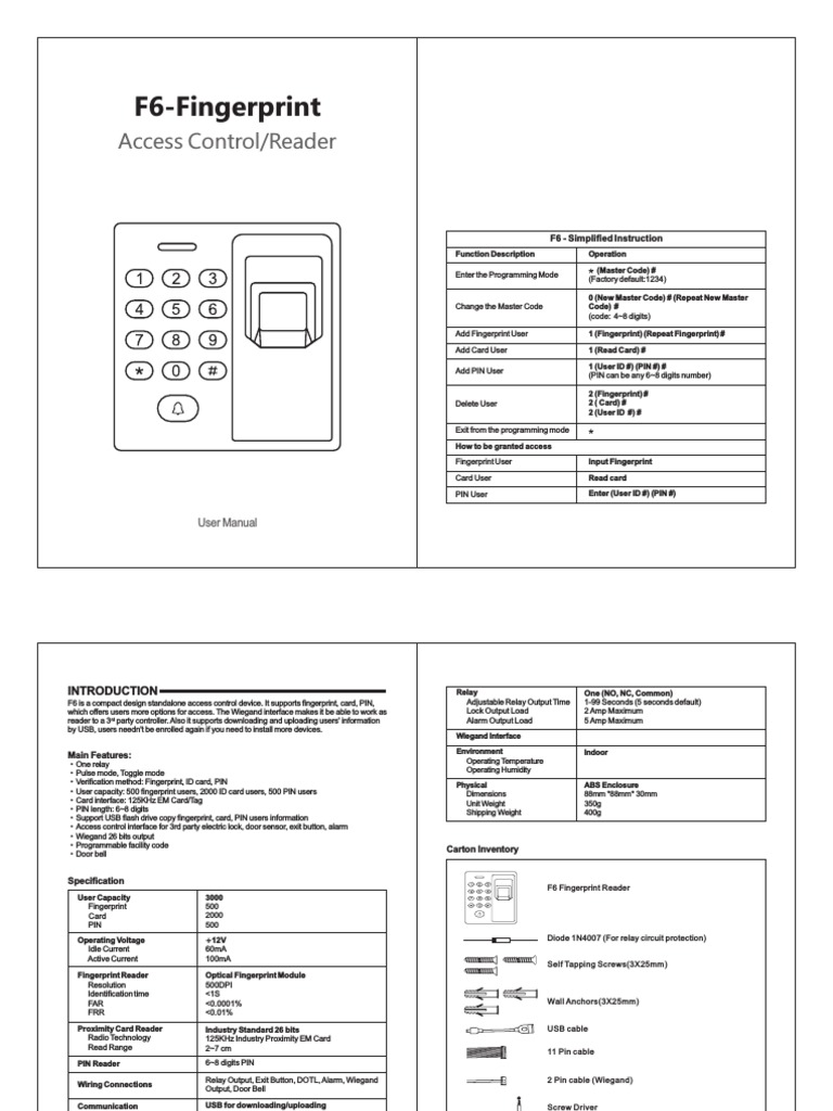 F6 - Manual | Download Free PDF | Personal Identification Number ...
