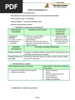 1 Sesion de Aprendizaje - Democracia y Paricipación Ciudadana | PDF | Aprendizaje | Democracia
