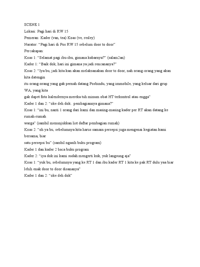 Scene Roleplay | PDF