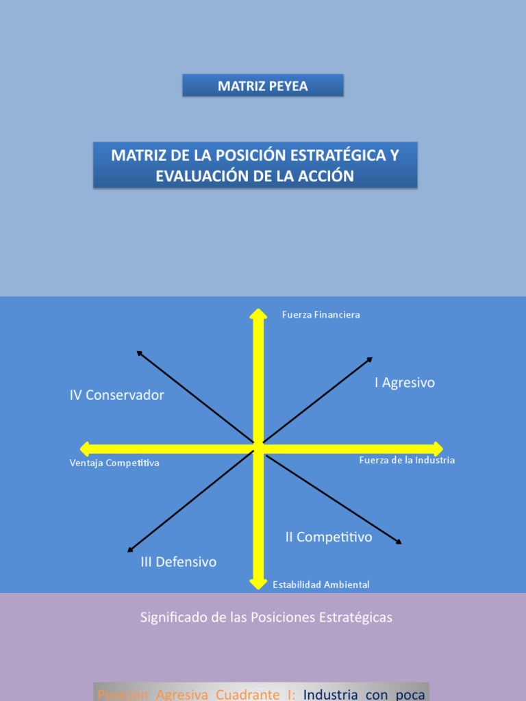 Matriz Peyea Y Matriz Dofa | PDF | Análisis FODA | Ventaja competitiva