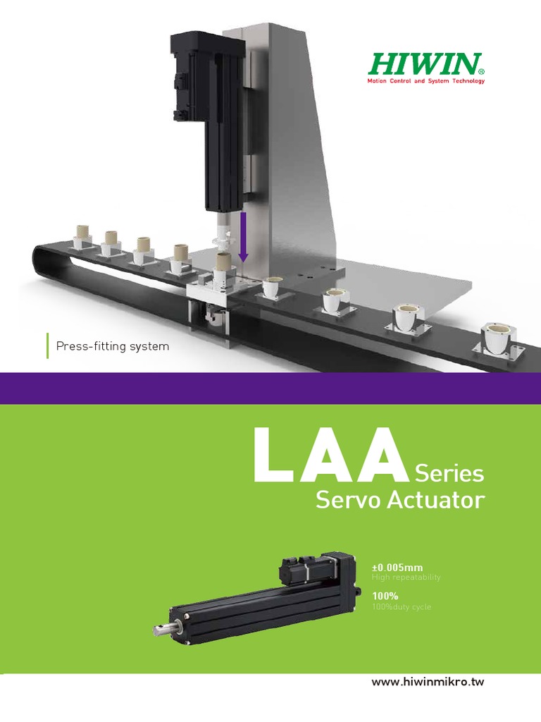 HIWIN Linear Servo Actuator - Brochure (En) | PDF | Servomechanism | Actuator