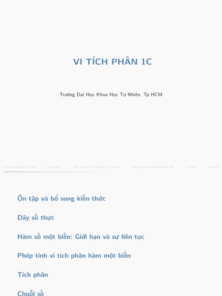 Vi Tich Phan 1 C | PDF