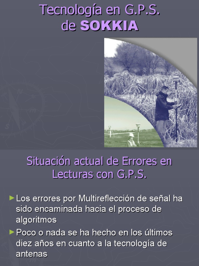 Tecnologia GPS SOKKIA - Corta | PDF | Sistema de Posicionamiento Global ...
