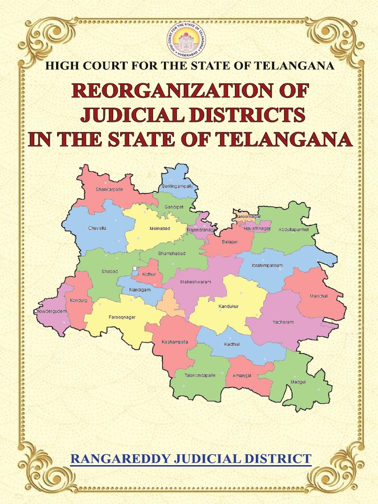 Reorganization of Judicial Districts - Telangana | PDF | Magistrate | Judge